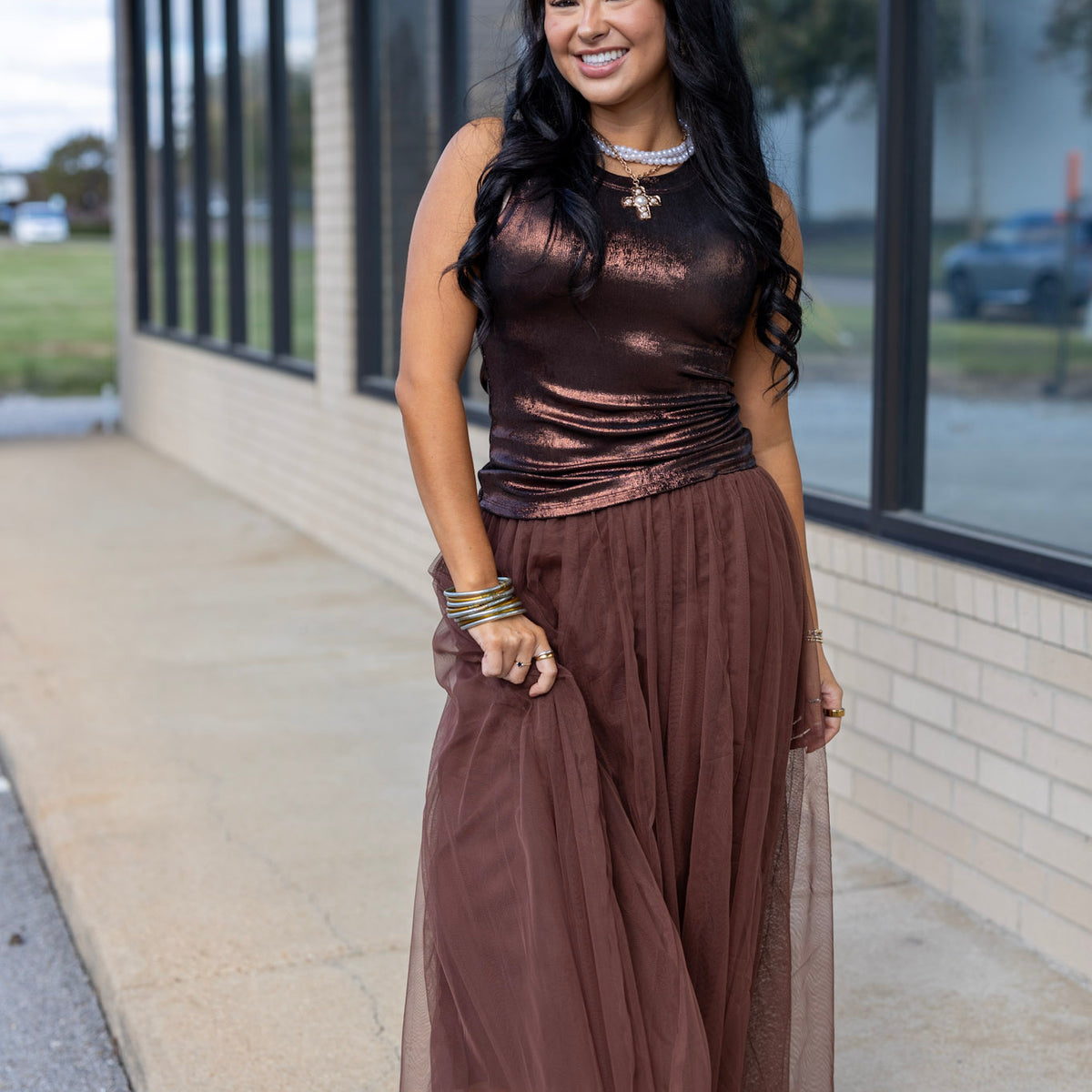 LAYERED TULLE MAXI SKIRT – The Refinery